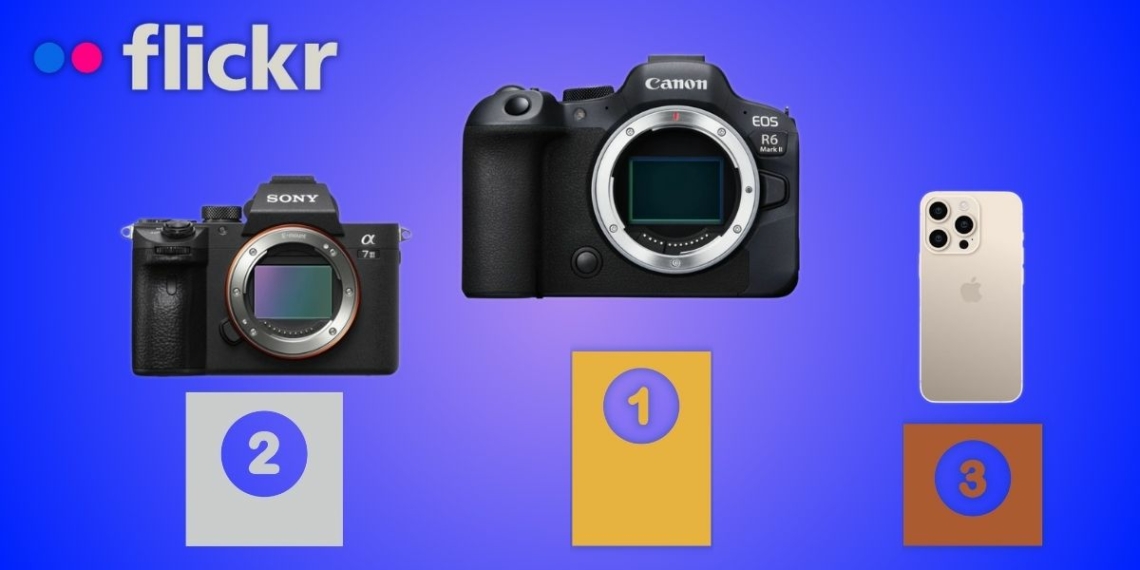 La fotocamera più utilizzata su Flickr è la Canon Eos R6 Mark II, ma ...